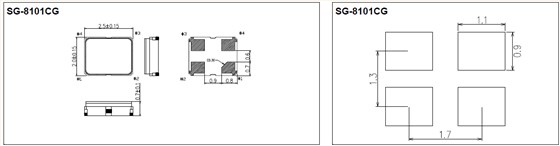 金属SMD振荡器,2520小体积有源晶振,SG-8101CG晶振